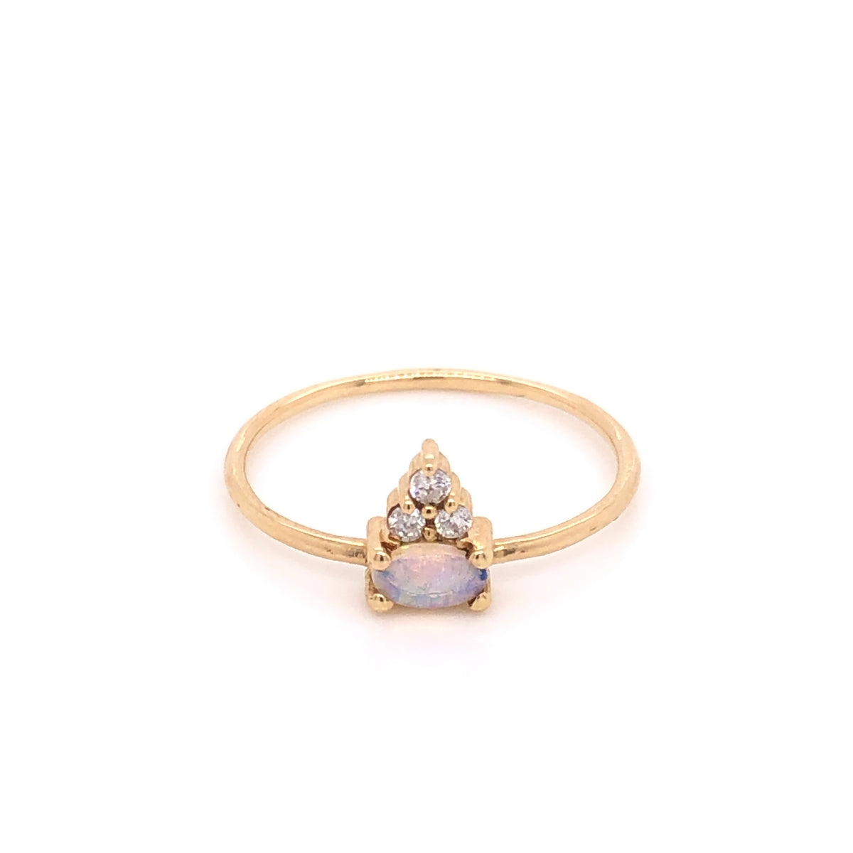 Stephanie Opal and Diamond Ring – Ariela'z
